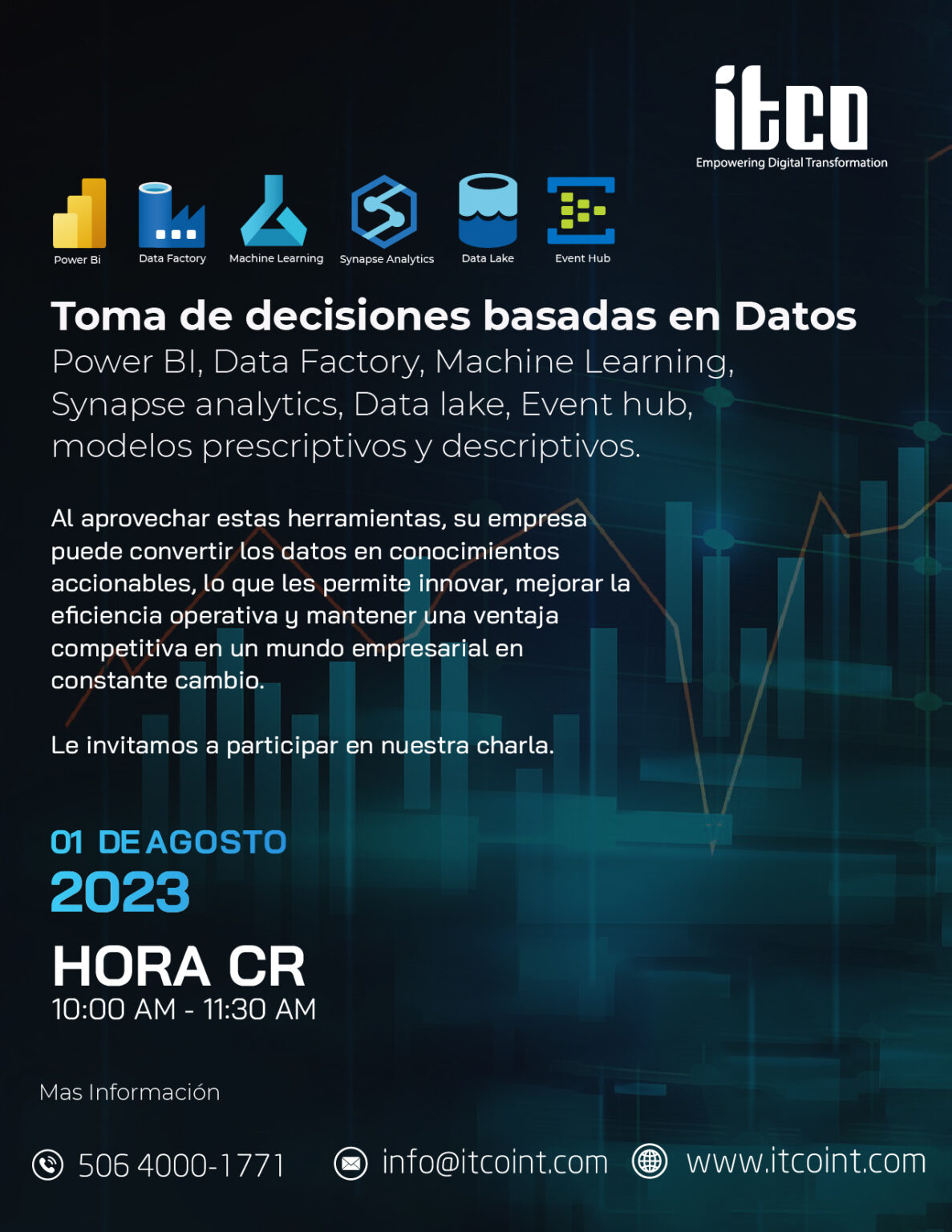 Toma de decisiones basadas en Datos Power BI, Data Factory, Machine Learning, Synapse analytics ...